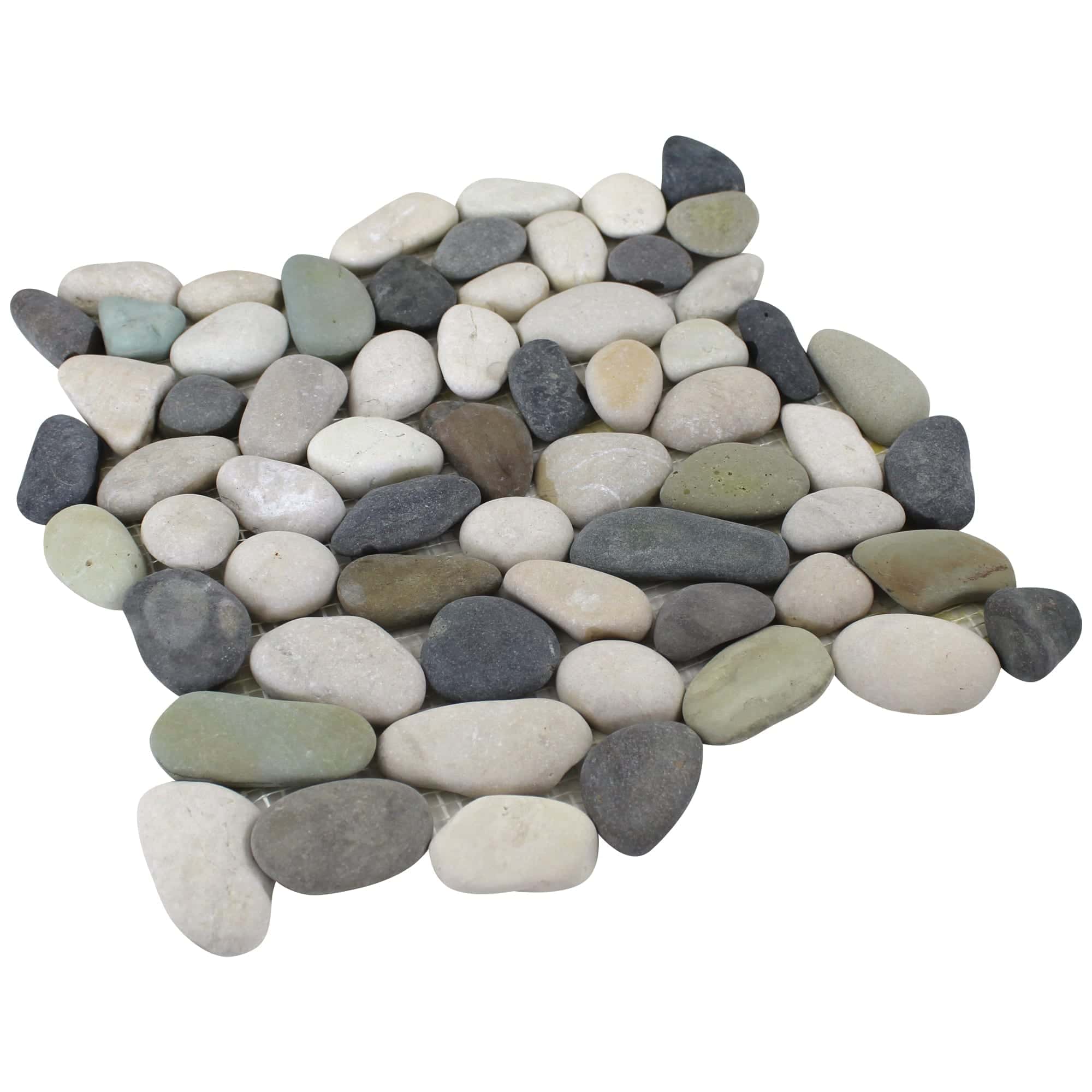 Shop Blended Natural Pebble Tile - Real Stone Floor & Wall – Margo ...